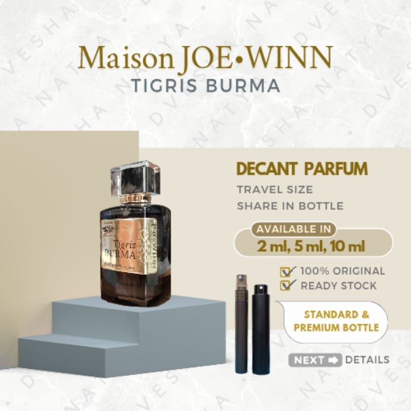 Jual MAISON JOE WINN TIGRIS BURMA [Decant Parfum/ Travel Size/ Share in ...
