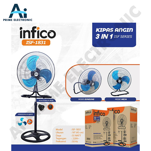 Jual INFICO ISF-1831 Stand Fan 3 in 1 Kipas Angin Wadesta Meja Berdiri ...