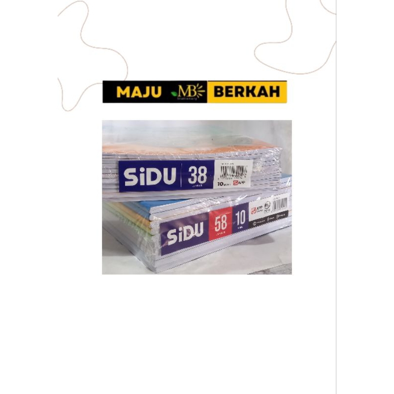 Jual BUKU TULIS SIDU ISI 38 & 58 LEMBAR (1PACK) | Shopee Indonesia