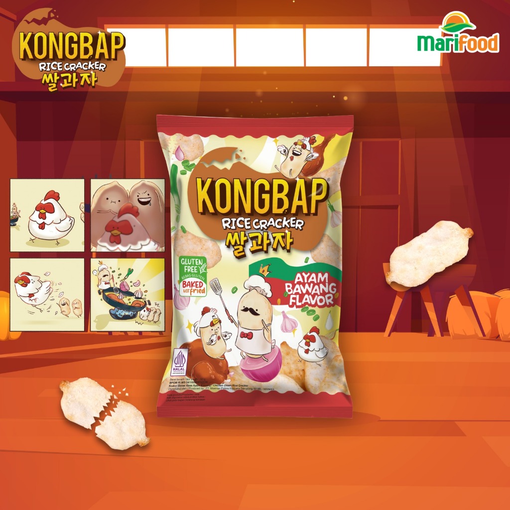 Jual Kongbap Rice Cracker Snack Beras 50Gram Per Pack | Shopee Indonesia
