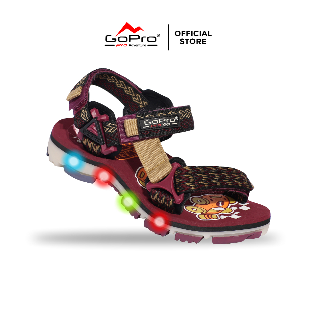 Jual GoPro Adventure Aramco/Eagle LM GC - Sandal Gunung LED Anak Anti ...