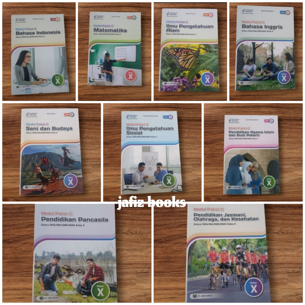 Jual Harga satuan buku teks modul paket C setara SMA kelas 10 kurikulum merdeka penerbit CV Arya ...