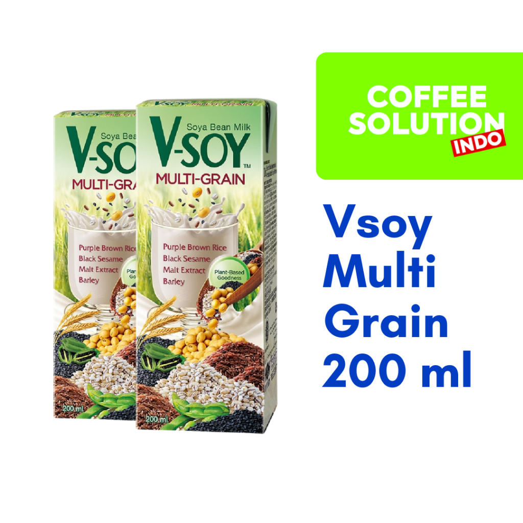 Jual V-Soy Soy Milk Multigrain UHT - MULTIGRAIN 200ML | Shopee Indonesia