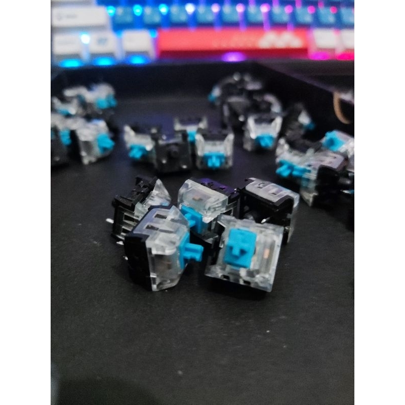 Jual 60 pcs Clicky Kaihl Blue Switch - Lepasan Mechanical Keyboard ...