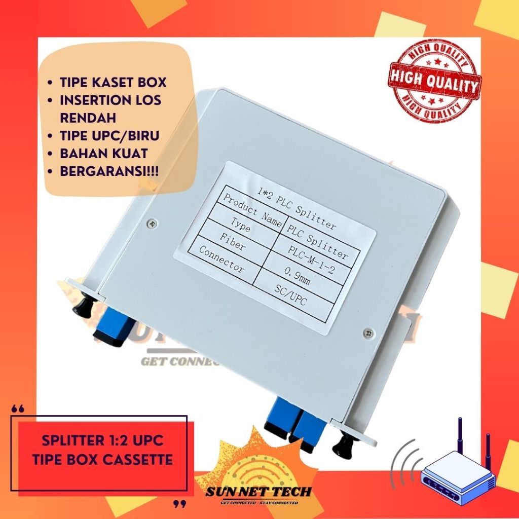 Jual Pasif Splitter 1 2 SC UPC Passive Splitter BOX 1:2 SC UPC | Shopee ...