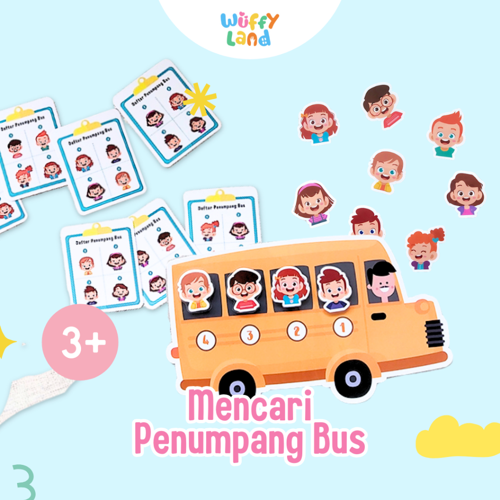 Jual Mencari Penumpang Bus Sesuai Pra Matematika Belajar Urutan dan ...