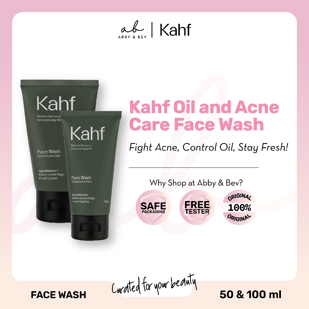 Jual AB - Kahf Oil and Acne Care Face Wash [50ml & 100 ml]/ Sabun Wajah ...