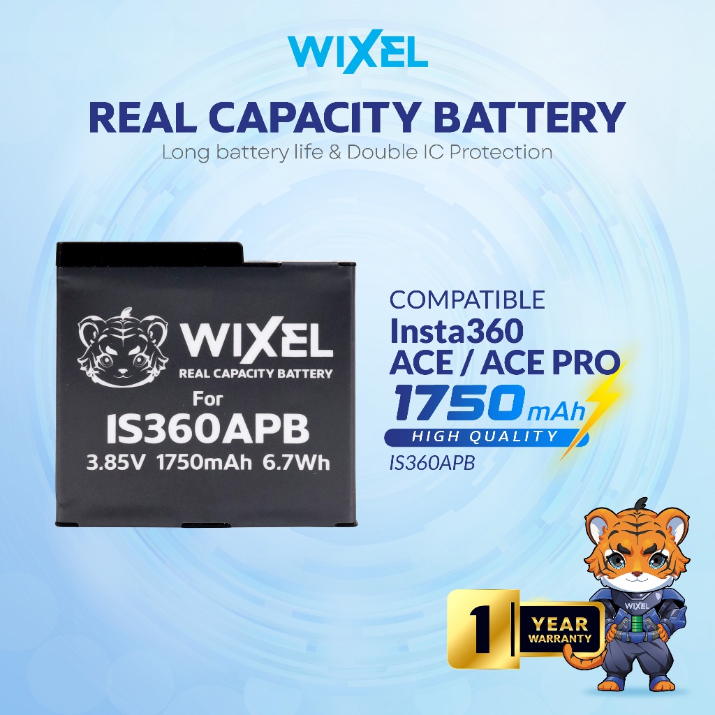 Jual WIXEL Baterai Kamera IS360APB Compatible for Insta360 Ace / Ace ...