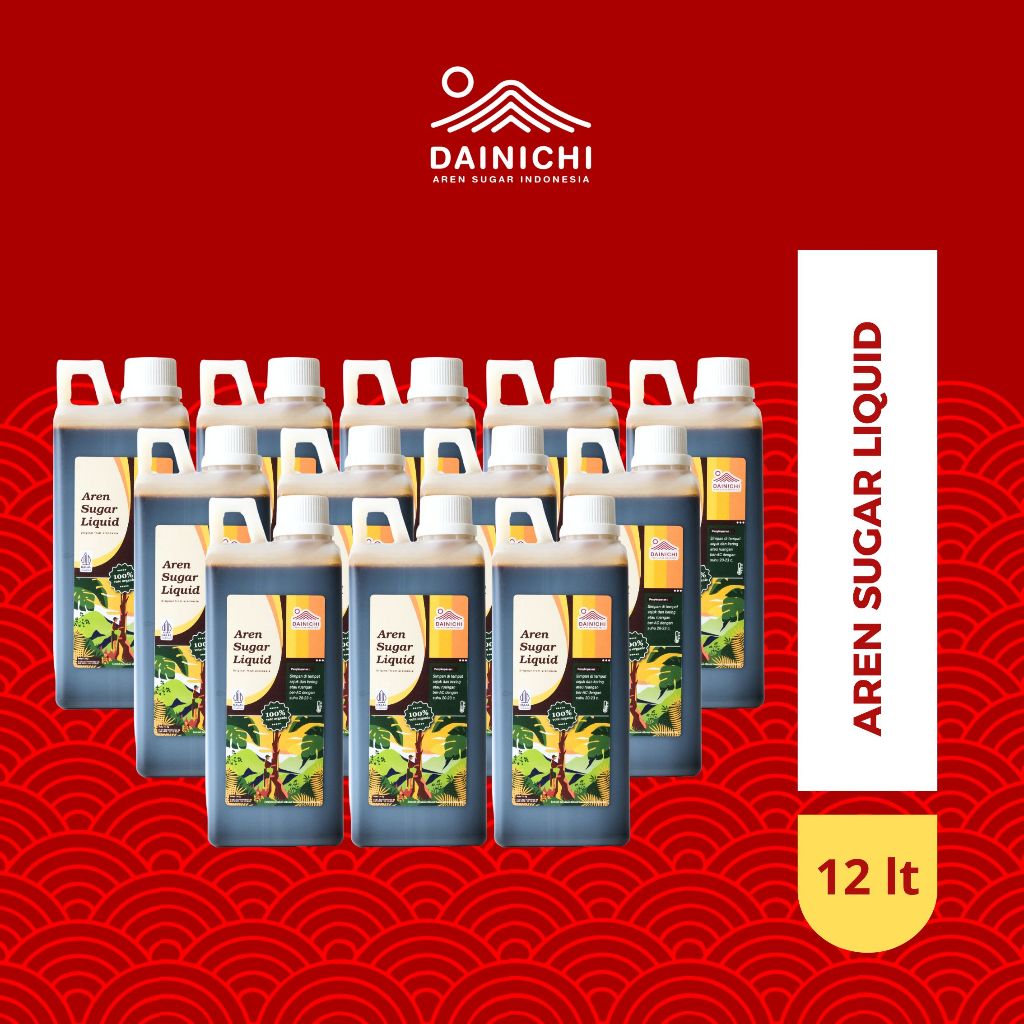Jual Dainichi Gula Aren Indonesia - Paket 12 Liter Gula Aren Liquid ...