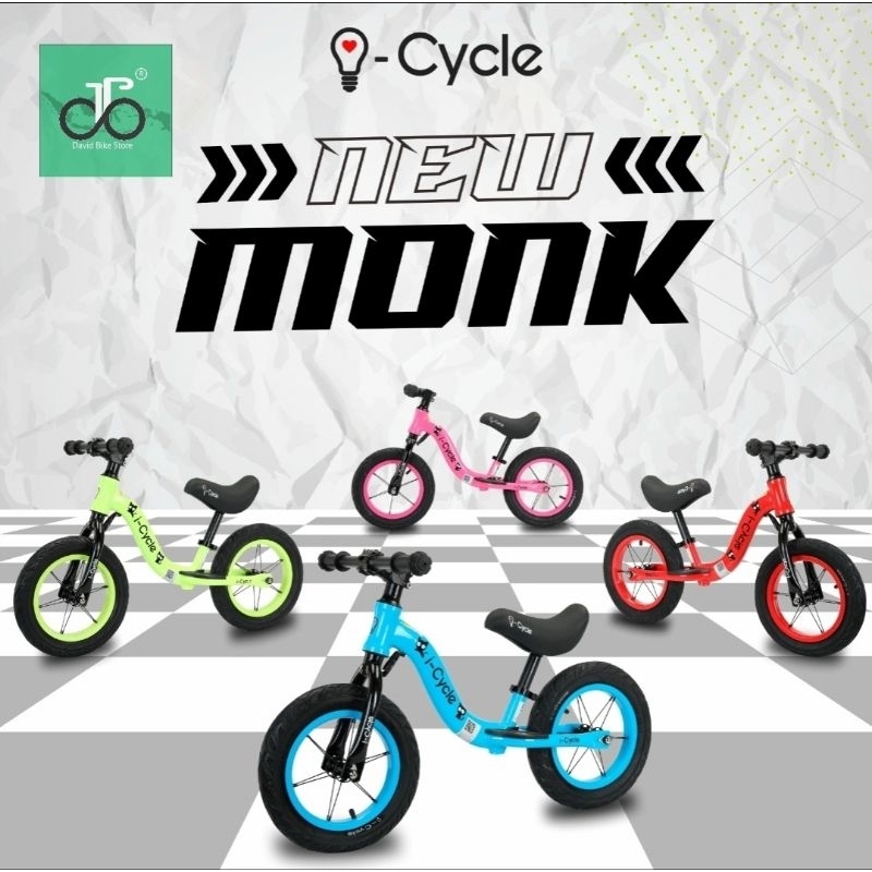 Jual Sepeda Pushbike Balance Bike I-Cycle Monk | Shopee Indonesia