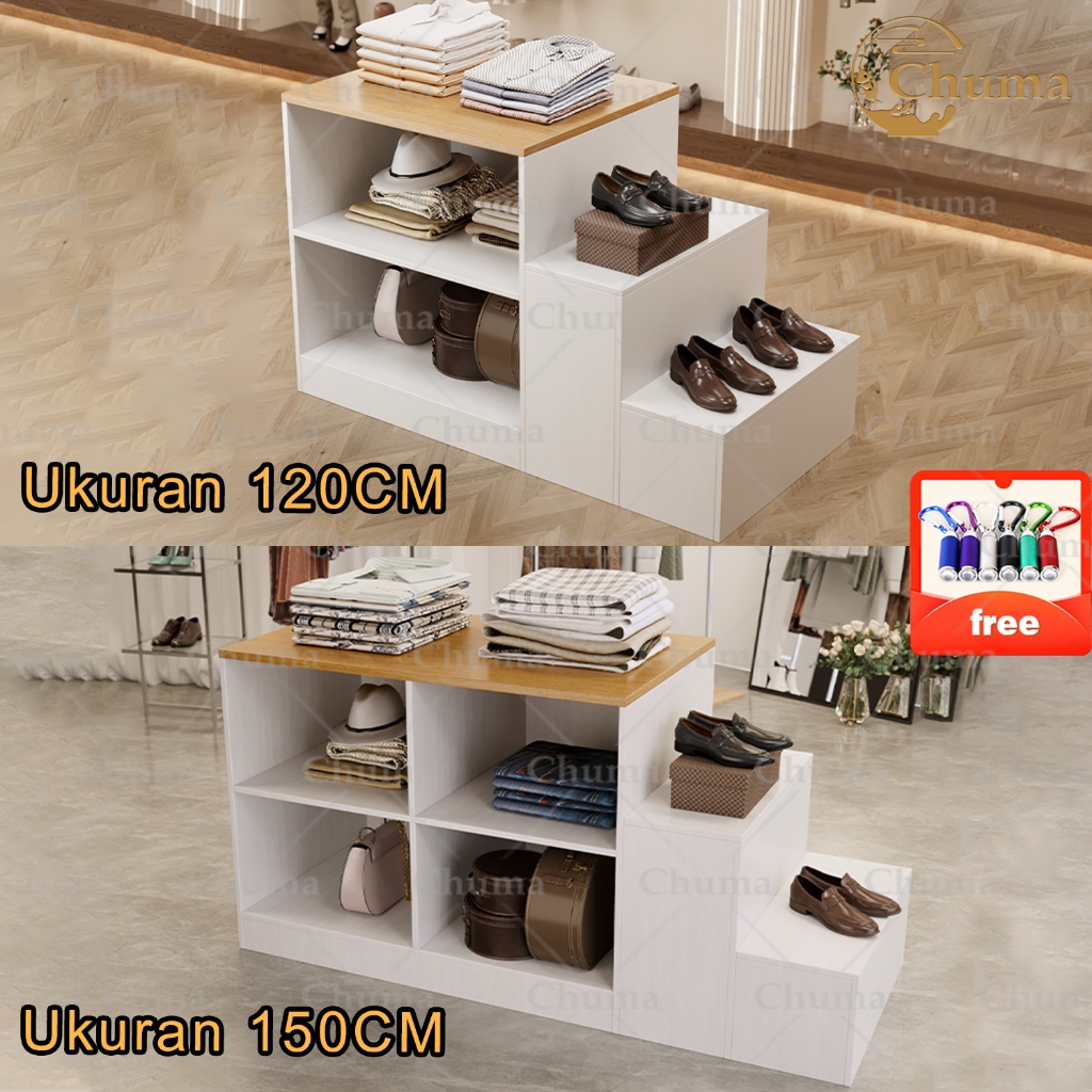 Jual ⭐120/150CM & Garansi⭐Meja Jualan Toko/Lemari Display toko ...