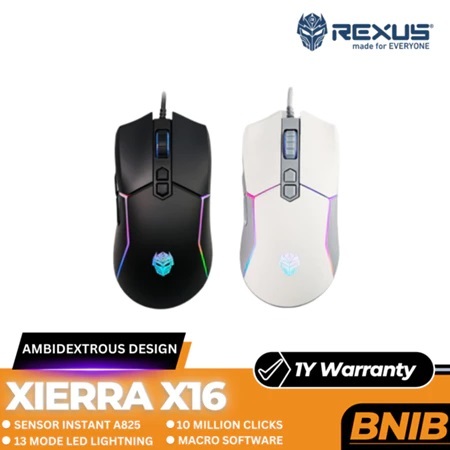 Jual REXUS XIERRA X16 Gaming Mouse | Shopee Indonesia