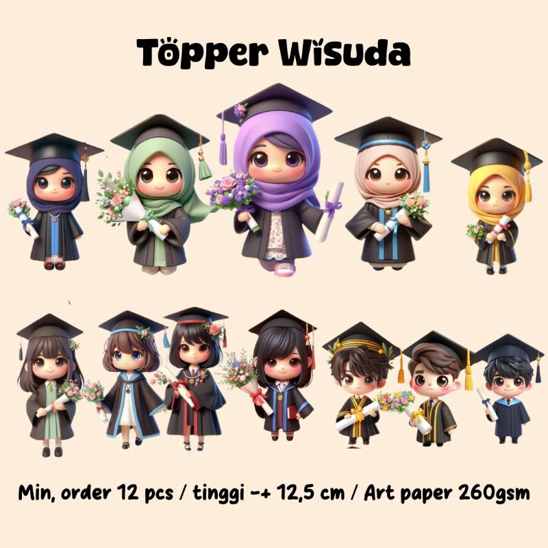 Jual TOPPER WISUDA | TOPPER GRADUATION | TOPPER BUKET | Shopee Indonesia