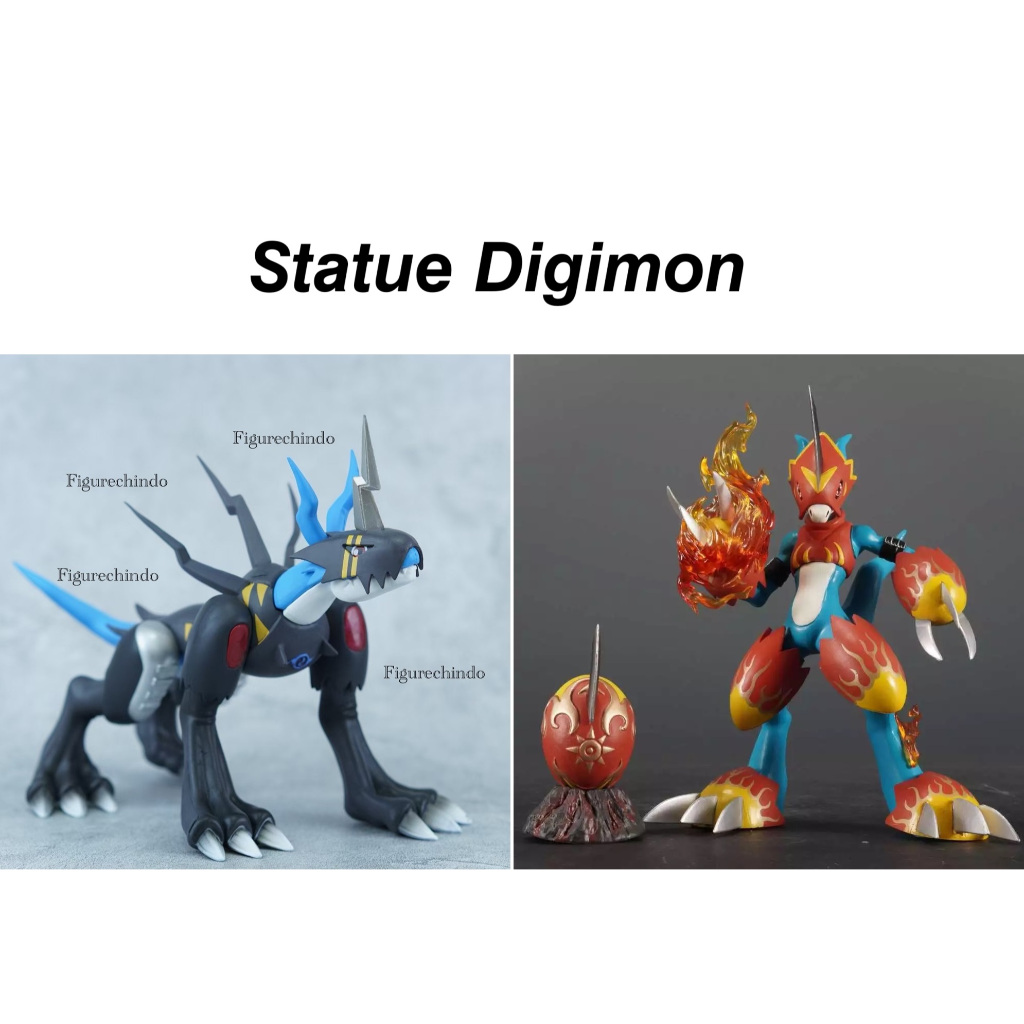 Jual [ Pre Order ] Statue Digimon Raidramon x Flamedramon Recast ...
