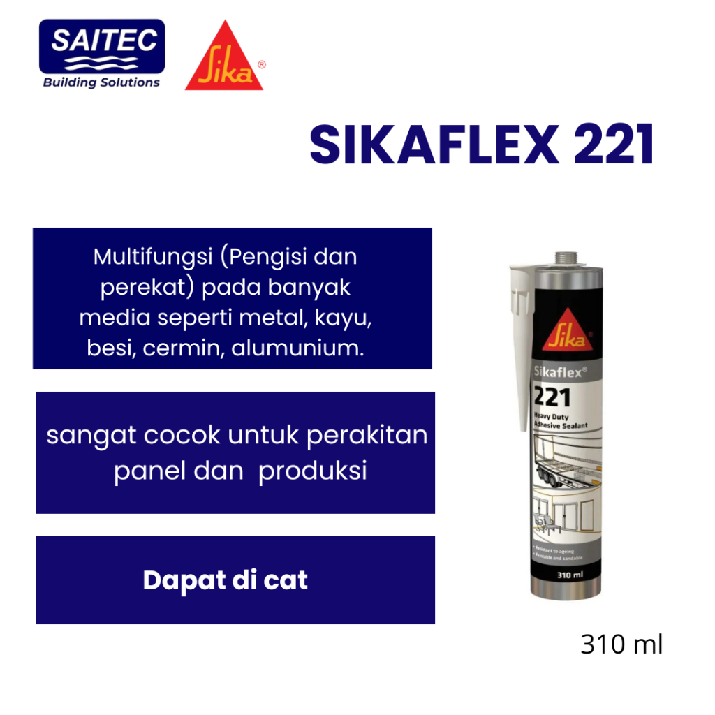 Jual Sikaflex 221 I 310 ml | Perekat dan Dempul | Sikaflex murah dan ...