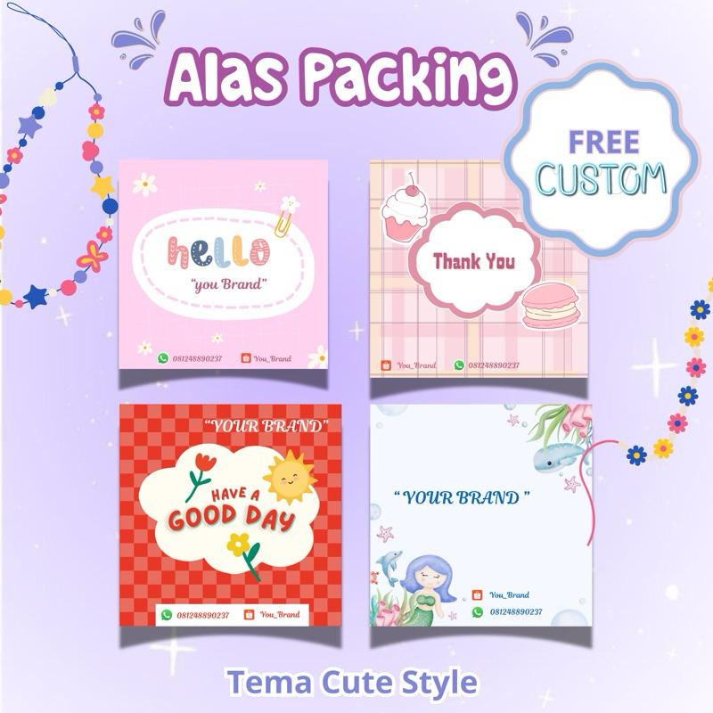 Jual {FREE PLASTIK}ALAS PACKING//ALAS GELANG ACCESORIES//ALAS CINCIN ...