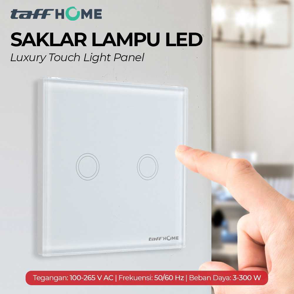 Jual Saklar Lampu Futuristik Design Minimalis Layar Sentuh Dengan Lampu ...