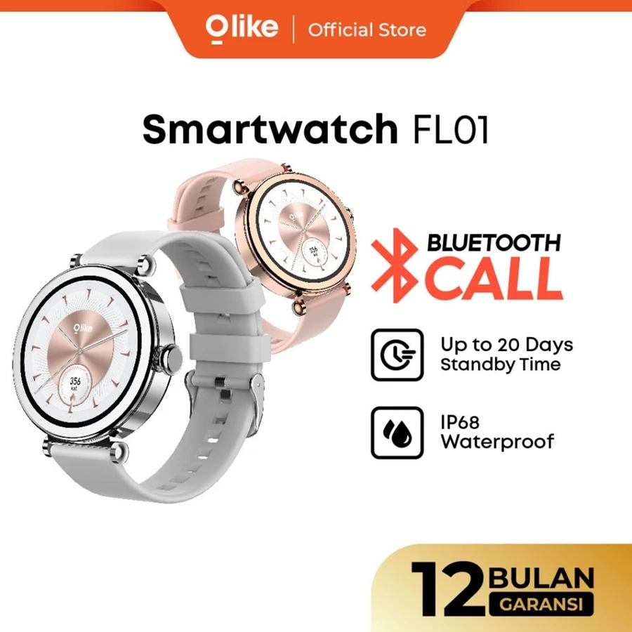 Jual OLIKE Smartwatch FL01 HD Display 1.27 Inch Smart Watch Wanita ...