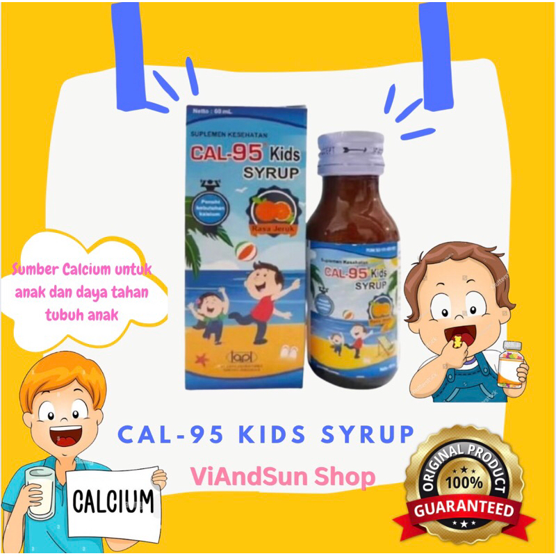 Jual Cal -95 Kids Syrup 60 ml - Multivitamin Tulang Dan Perkembangan ...