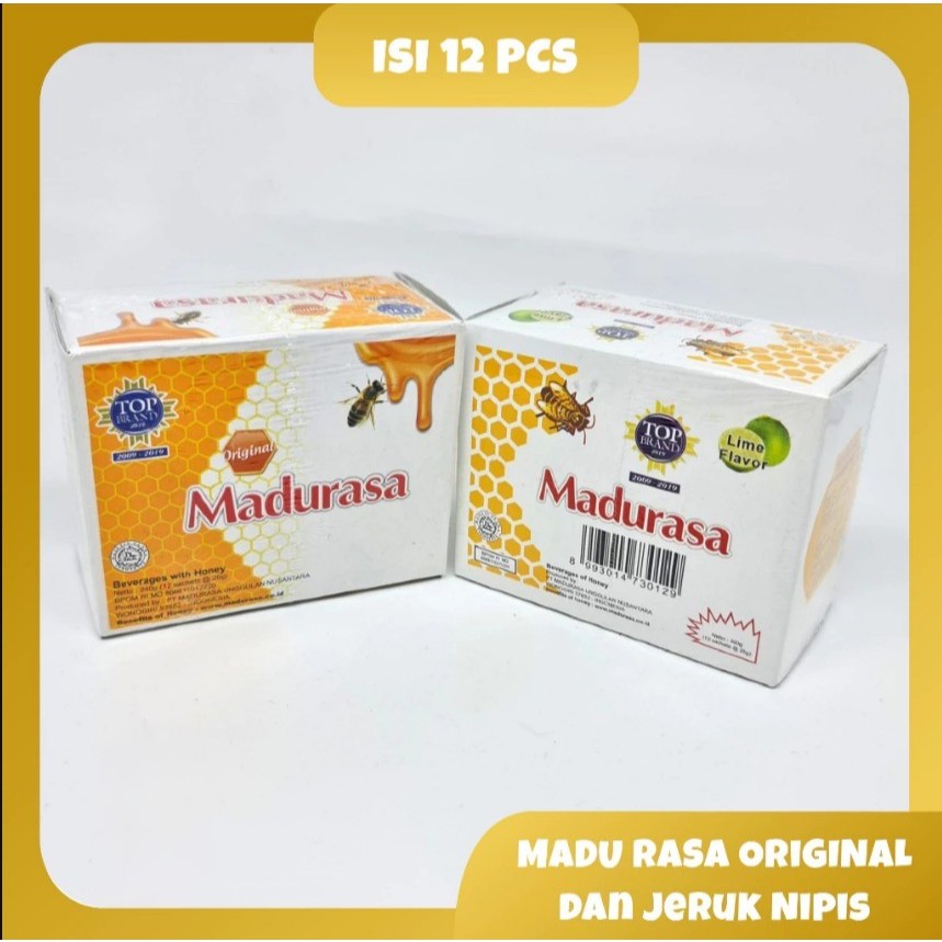 Jual MADU RASA Original dan Jeruk Nipis Madurasa Box Sachet isi 12 | Shopee Indonesia