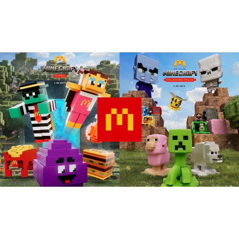 Jual McDonald's Minecraft meal & kidmeal mcd Minecraft limited edition ...
