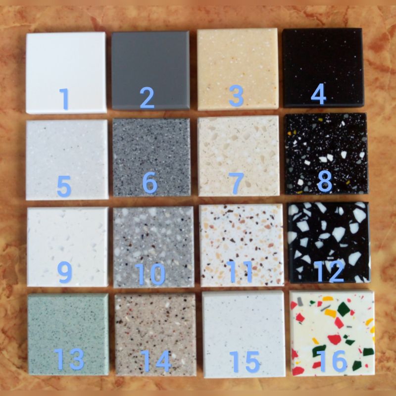 Jual Sample Solid Surface, Sample Granit, Sample Marmer | Shopee Indonesia