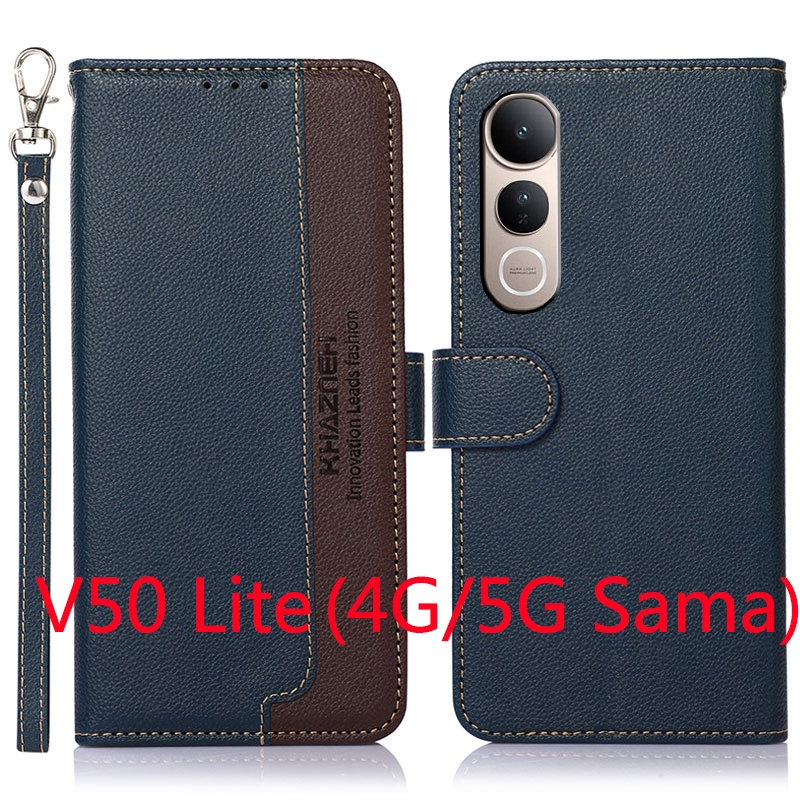 Jual Untuk Vivo V50 Lite Y29 V40 Lite V40 V30 Pro V30e Premium kulit Kasus case RFID Flip Cover ...