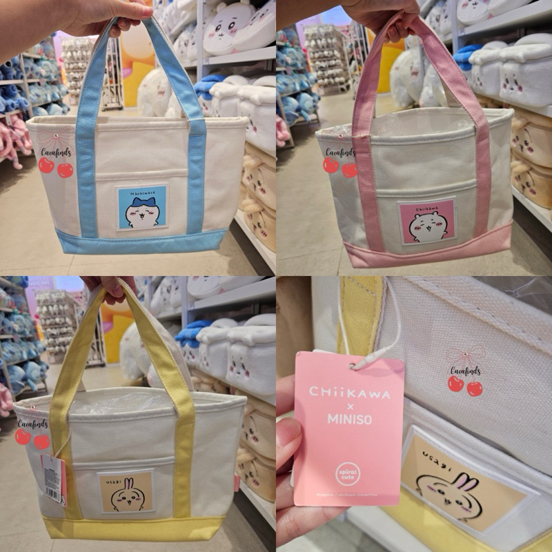 Jual MINISO x Chiikawa‼️Tote Bag Canvas Chiikawa Collection (Usagi ...