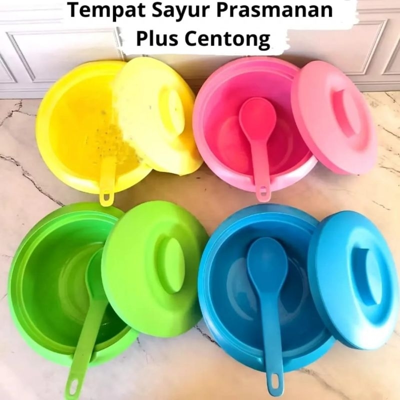 Jual Tempat Sayur Bulat Plus Centong / Basi Sayur Bulat + Centong ...