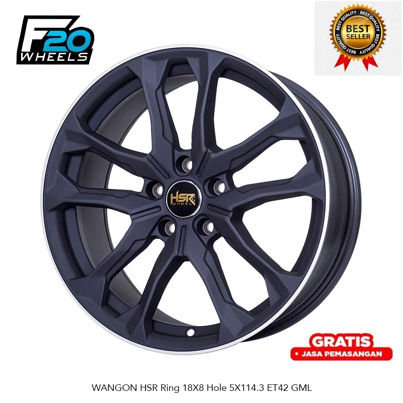 Jual VELG MOBIL RACING HSR WANGON R18X8 H5X114,3 ET42 GML UNTUK MOBIL ...