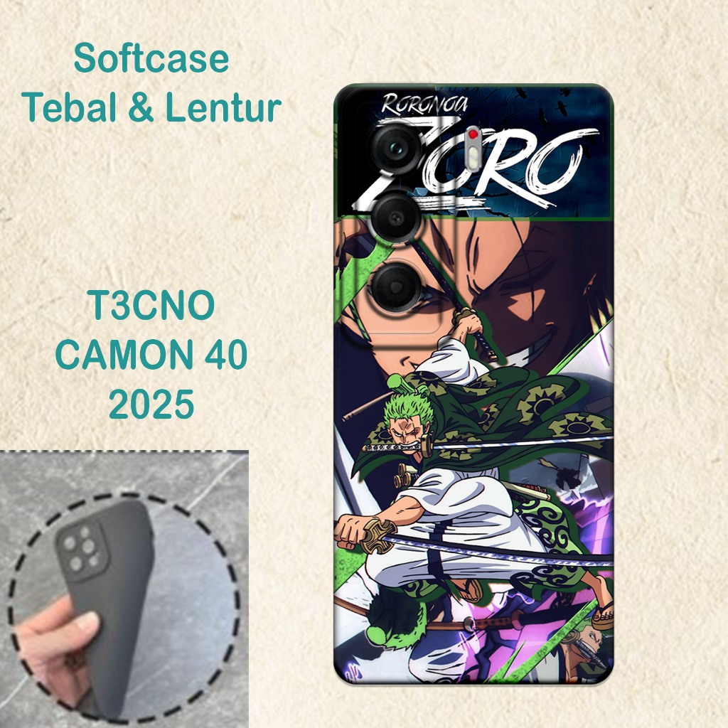 Jual Silikon TECNO CAMON 40 2025 Case casing maracon hp hitam putih ...