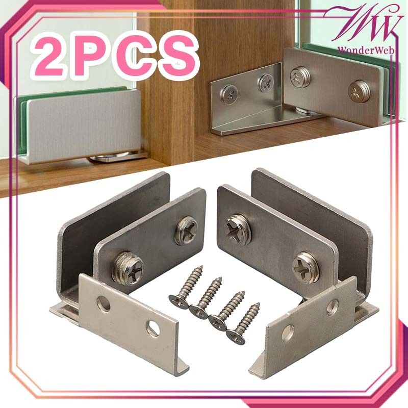 Jual 2pcs Engsel Jepit Kaca Stainless Steel Engsel Kaca Jepit Pivot ...