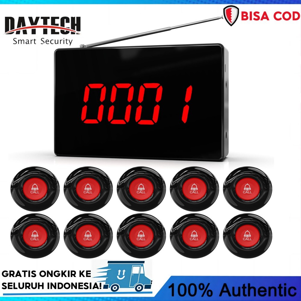 Jual Daytech Wireless Nurse Call System Dengan LCD Display Alat Panggilan Pasien Lansia Mencakup ...