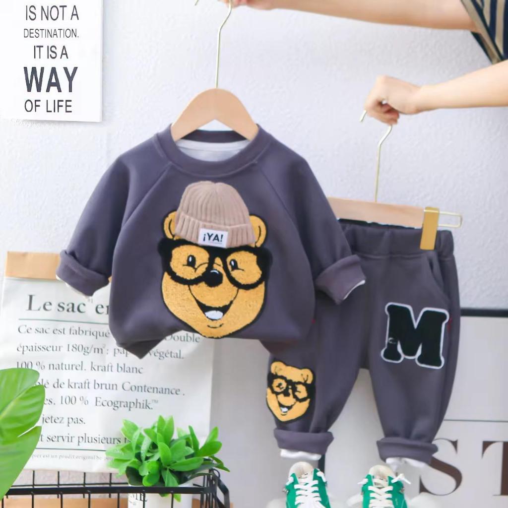 Jual STELAN BAJU ANAK TERBARU / SET ANAK UNISEX POOH THE WINNIE USIA 1 ...