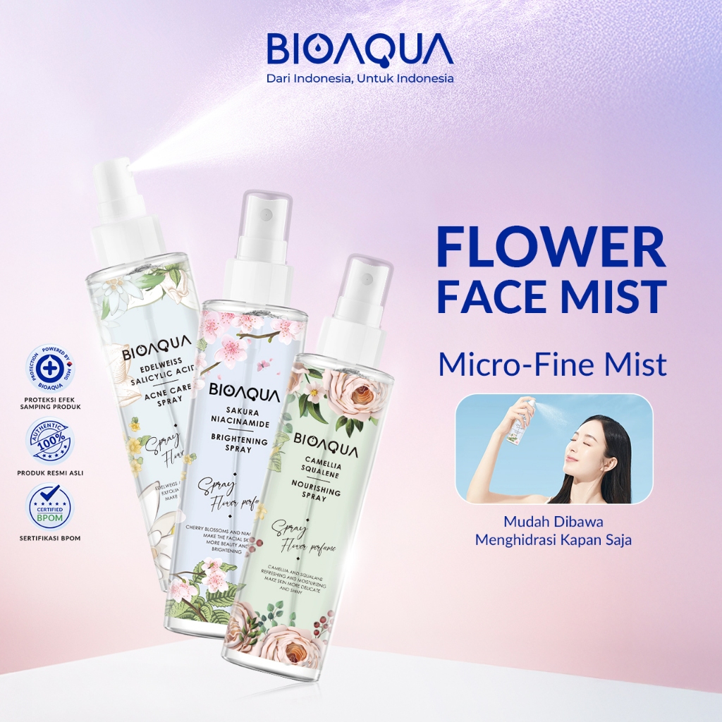 Jual BIOAQUA Face Mist Everyday Spray Wajah Portable 150ml Hydrating ...