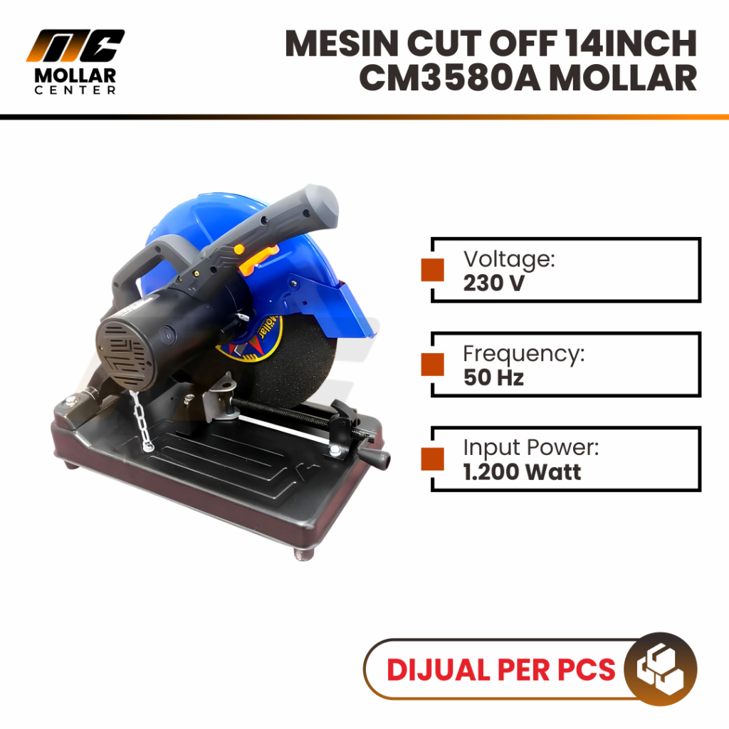 Jual MOLLAR CM3580 MESIN CUT OFF 14" - 1200 watt CHOP SAW - CUTTING ...