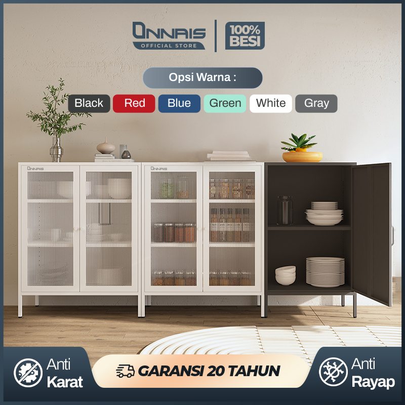 Jual ONNAIS Bufet Minimalis Modern Terbaru Bahan Besi Rak Pajangan ...