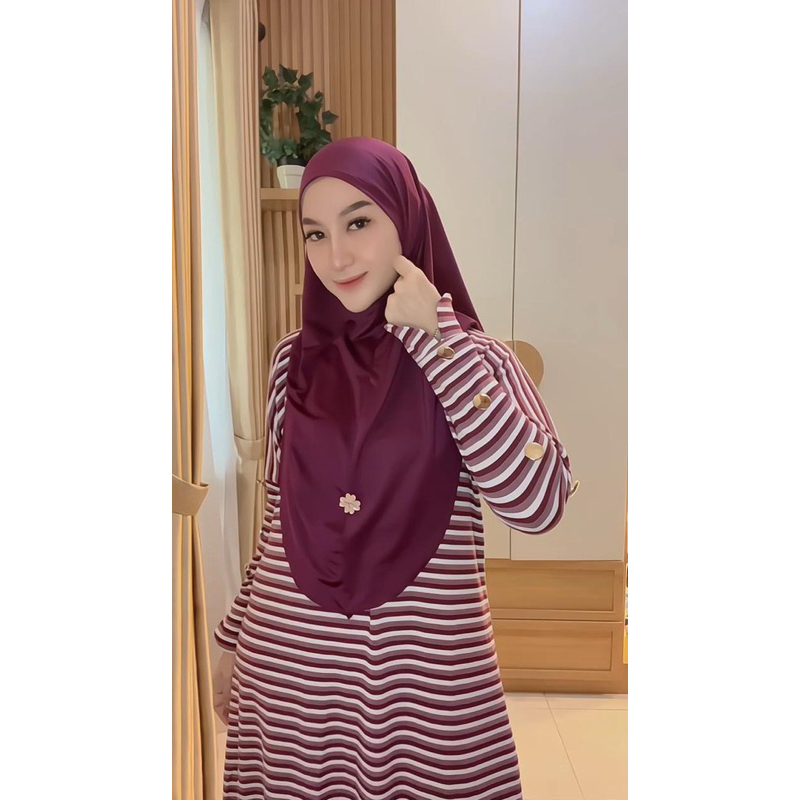 Jual RAGAZA DRESS/GAMIS SALUR threetone knit premium model batwing BY ...