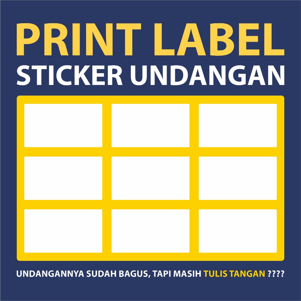 Jual Print Label Sticker Undangan | Shopee Indonesia