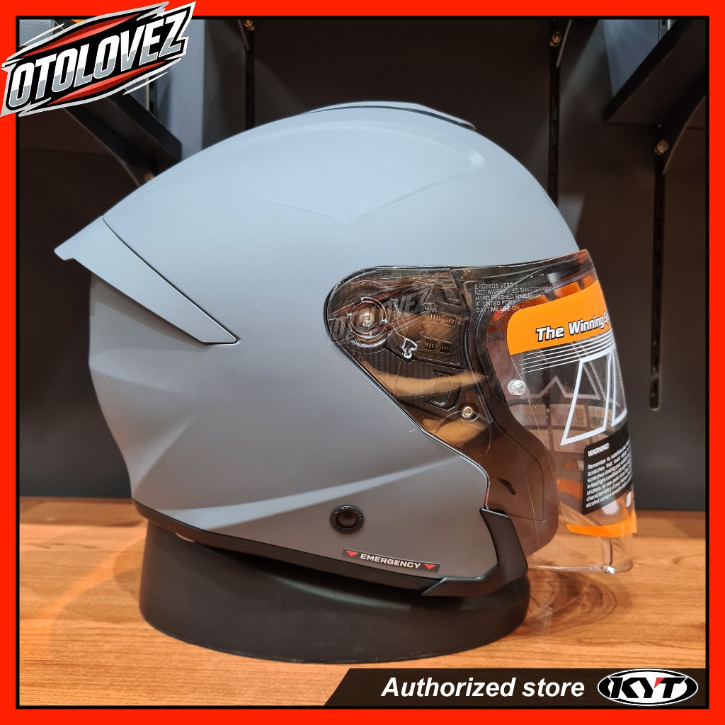 Jual HELM INK TERRA 2 SOLID MATT GREY (INCLUDE SPOILER) | Shopee Indonesia