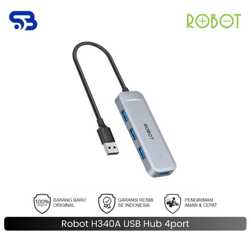 Jual ROBOT H340A USB Hub 4port USB 3.0 High Speed 5GBps High ...