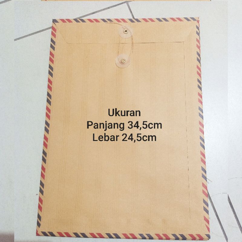 Jual 1pcs AMPLOP COKLAT TALI MAP COKLAT TALI DOKUMEN LAMARAN KERJA ...