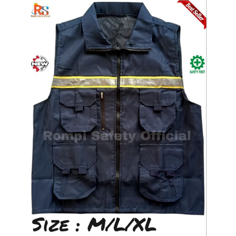 Jual SAFETY VEST / ROMPI SERAGAM TEAM / ROMPI PROYEK/ ROMPI KERJA ...