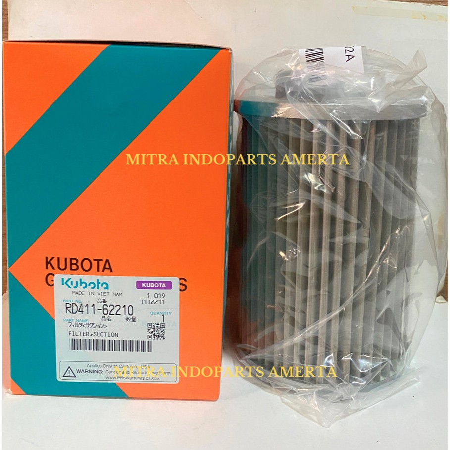 Jual FILTER SUCTION HIDROLIK U50 KUBOTA RD411-62210 GENUINE | Shopee ...