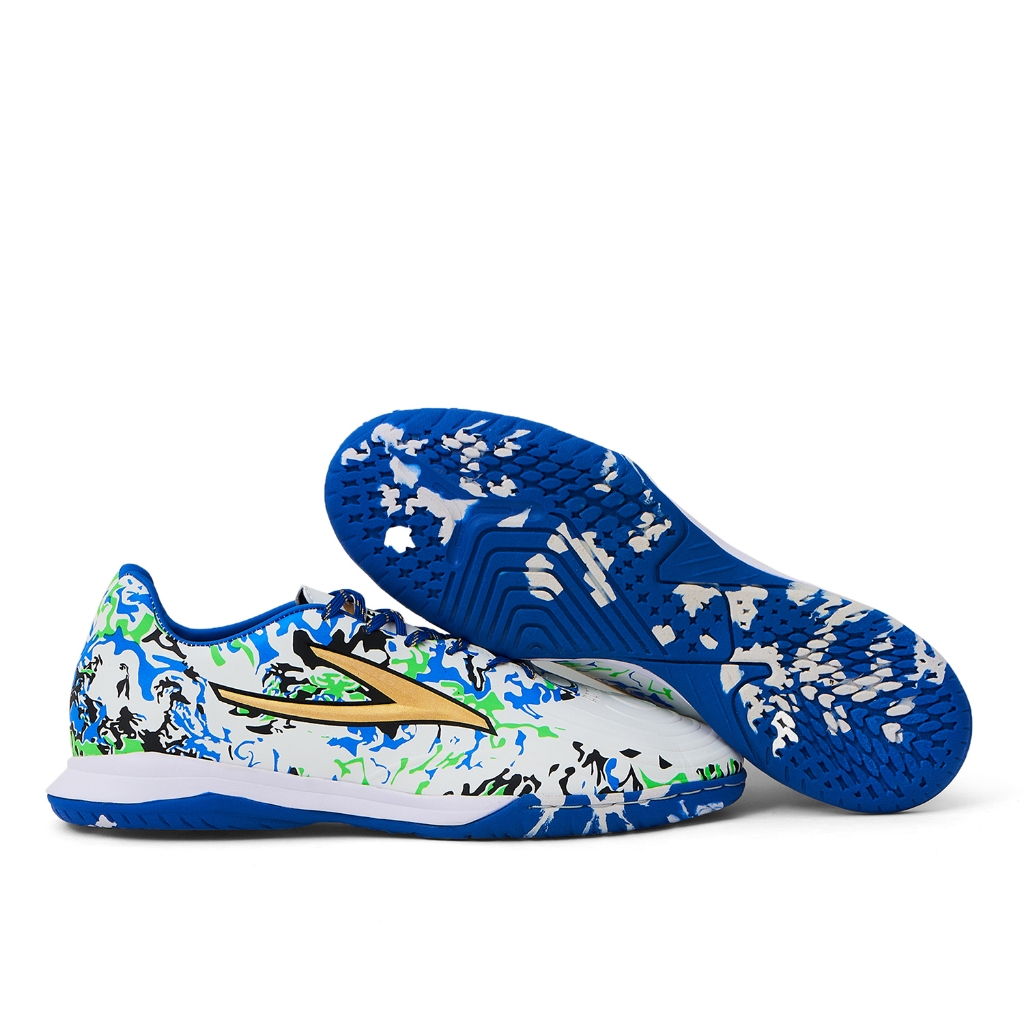 Jual Zevma Sepatu Futsal Original Panthera Pro.1 - White Green Gold ...