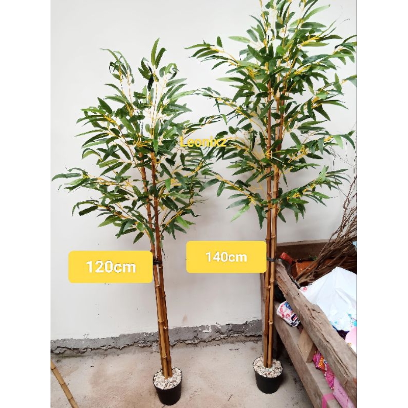 Jual Batang pohon bambu artificial plus pot bambu hiasan meja | Shopee ...