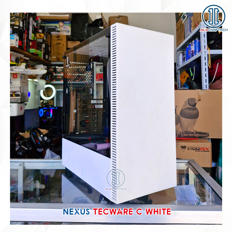 Jual Case Nexus Tecware C ATX White Tempered Glass Casing PC Gaming ...