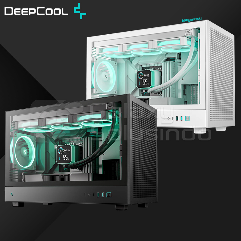 Jual DeepCool CH260 Tempered Glass Portable Mini-ITX Case - Black ...