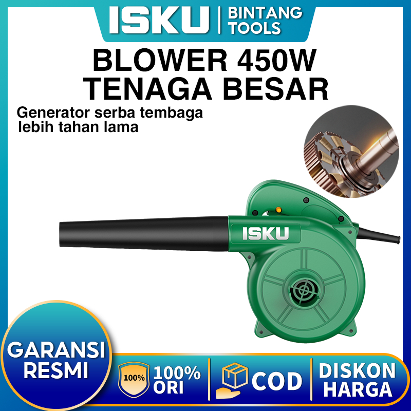 Jual ISKU Hand Blower Angin 450W Kencang Listrik Blower Portable Blower ...