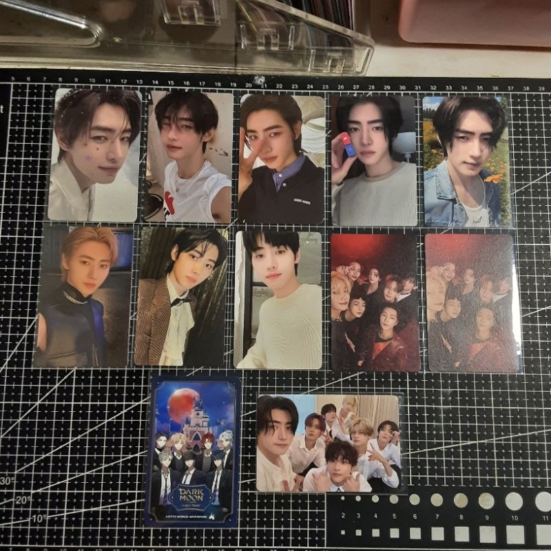 Jual PC PHOTOCARD ENHYPEN SUNGHOON STICKER WHITE MIDNIGHT BLUE ENVER ...